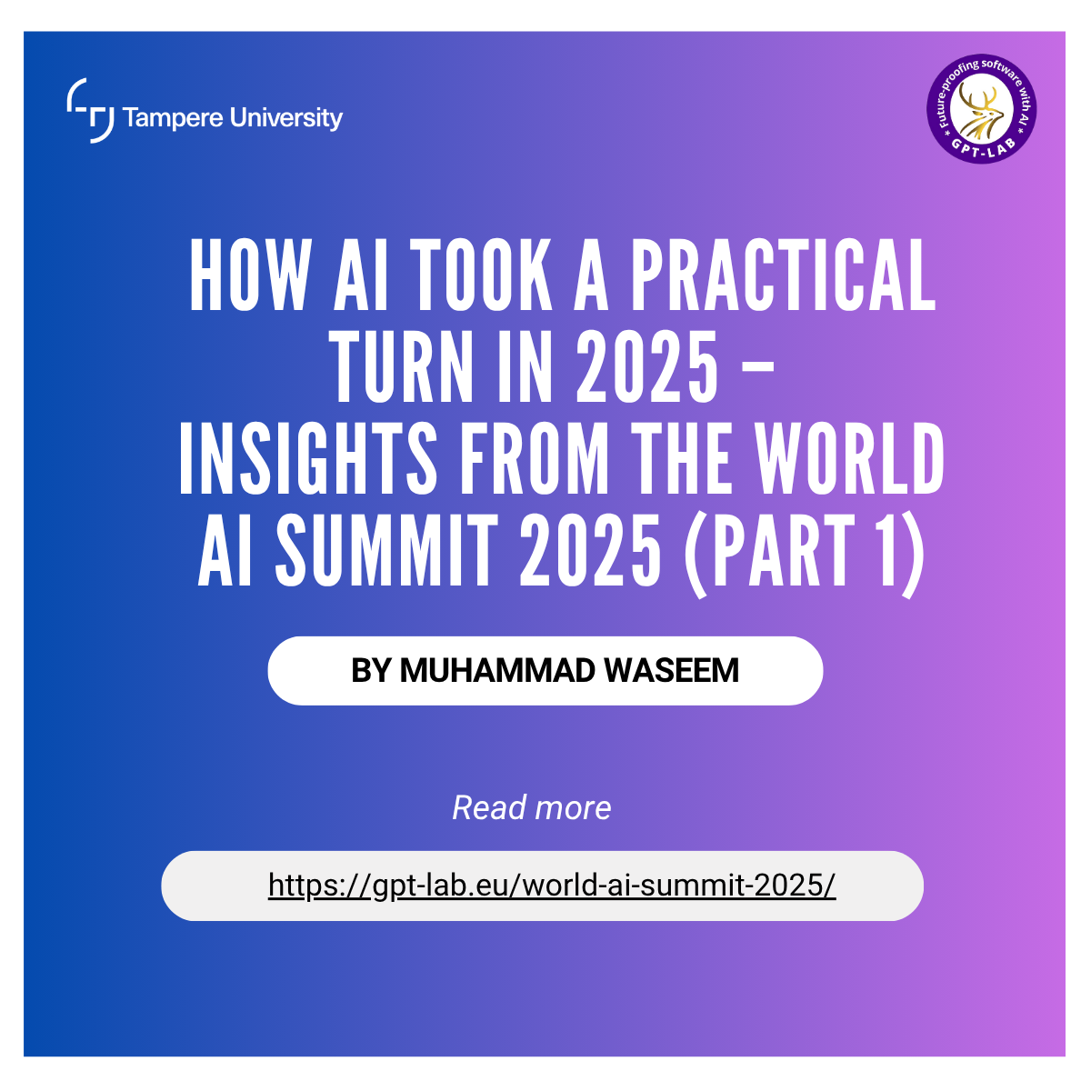 How AI Took a Practical Turn in 2025 - Insights from the World Summit AI 2025 (part 1) - GPT-Lab