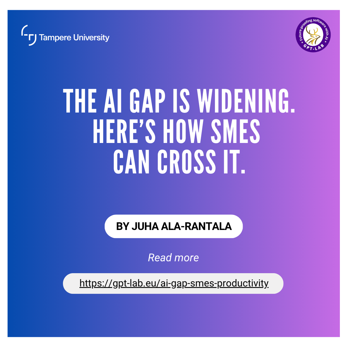 The AI Gap is Widening. Here’s How SMEs Can Cross It. - GPT-Lab